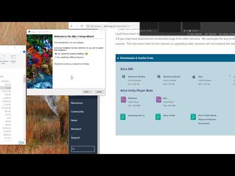 Alice 3 Installation: step-by-step