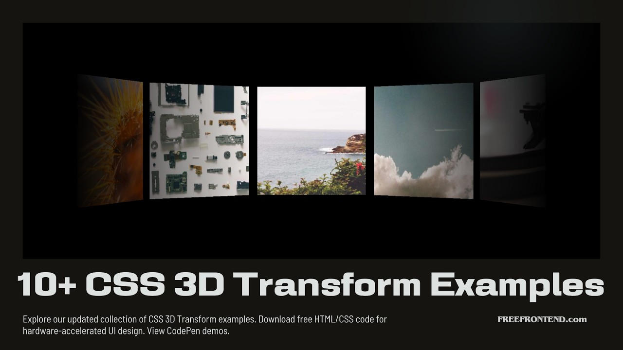 10+ CSS 3D Transform Examples