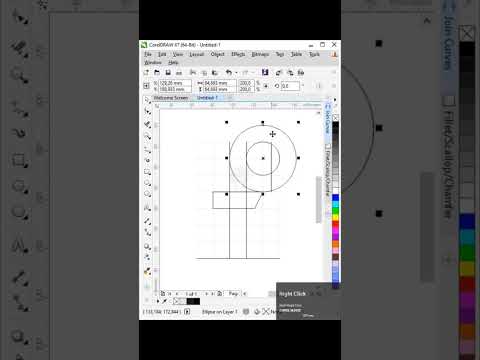 How To Make Facebook Logo in CorelDraw #coreldraw #coreldrawtutorial #tutorial
