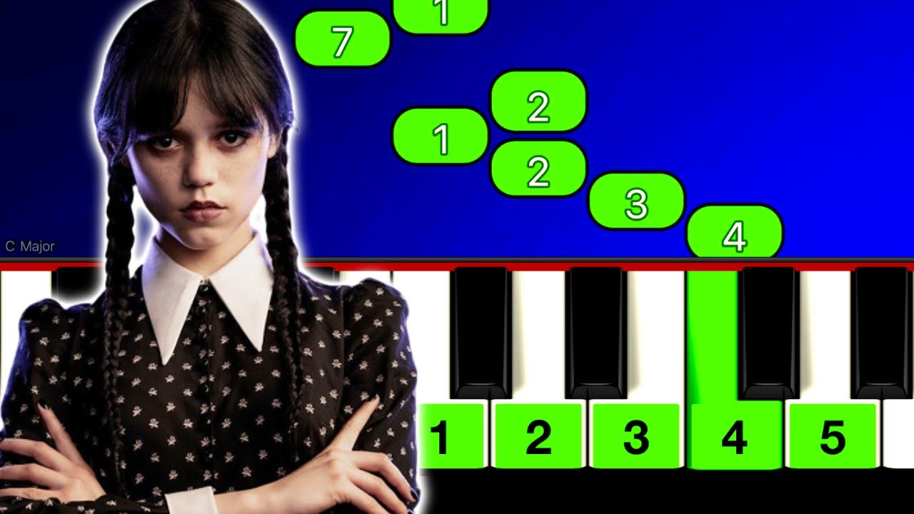 Wednesday Adams - Jenna Ortega Dance Scene - Piano Cover Tutorial TRES ...