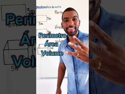 Perímetro, Área e Volume - entenda a diferença.