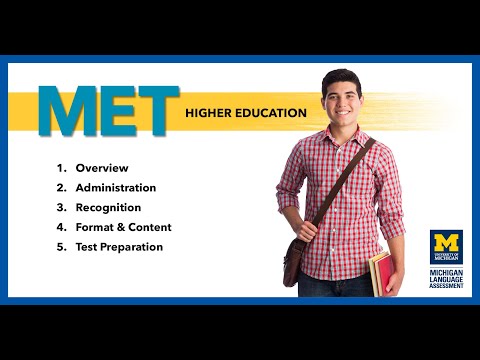 MET (Michigan English Test) for Higher Education