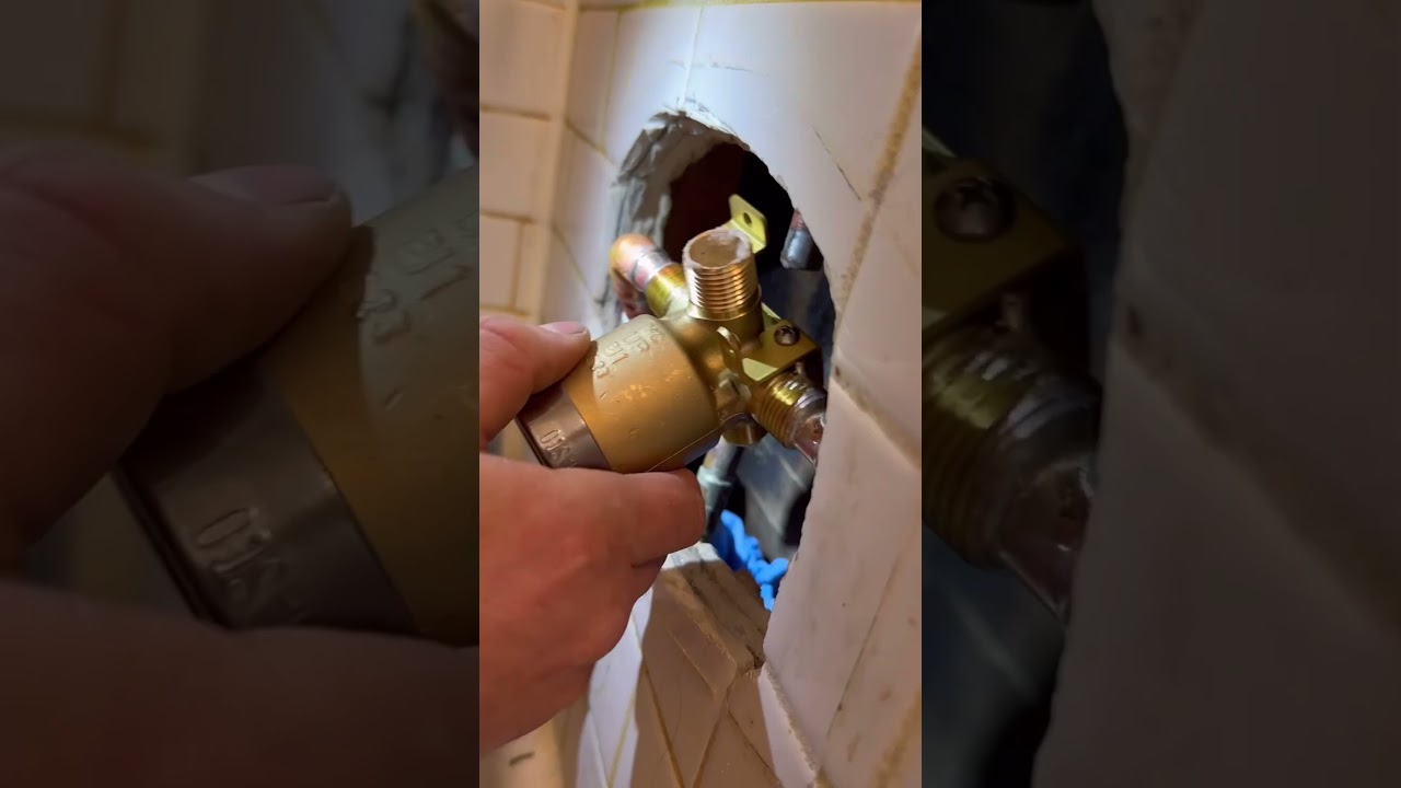 Motherflushers Plumbing Sacramento’s first service call, new shower valve! #plumbing #motherflushers