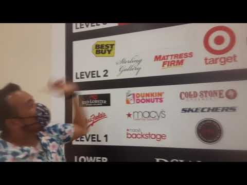 Jon Ly points out the store directory