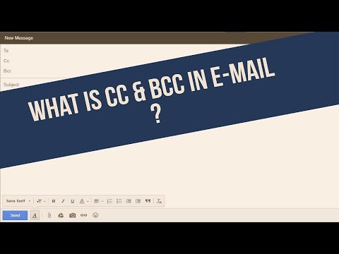 What is CC & BCC in E-mail? How to use? [Hindi]