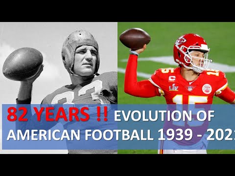 82 YEARS !! Evolution Of American Football 1939 - 2021