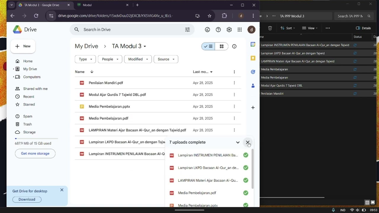 Cara Praktis Upload Tugas Akhir modul 3 PPP