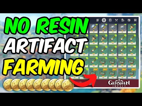 EASY Artifact Farming Route! 100 Artifacts per Day! | Genshin Impact