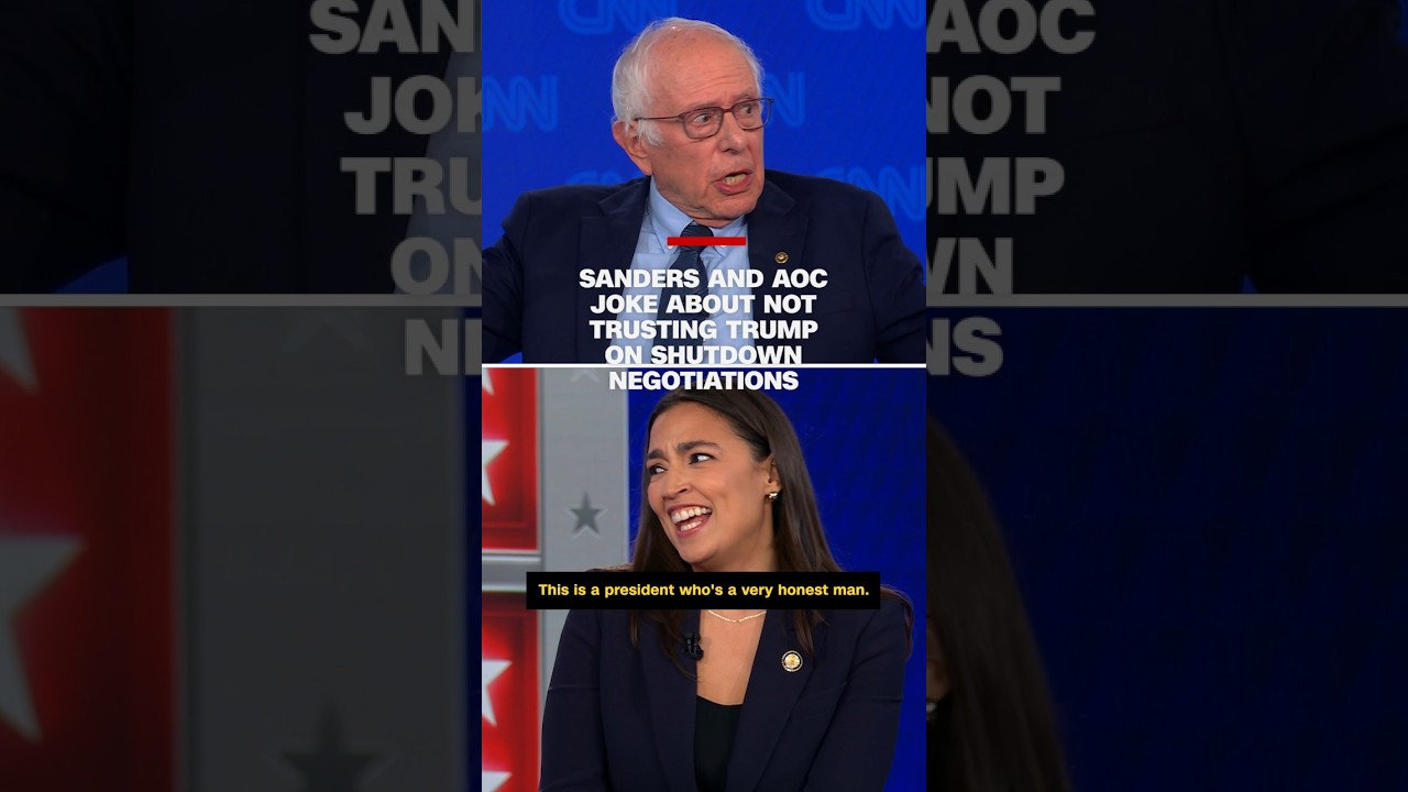 AOC and Sanders joke about not trusting Trump on shutdown negotiations