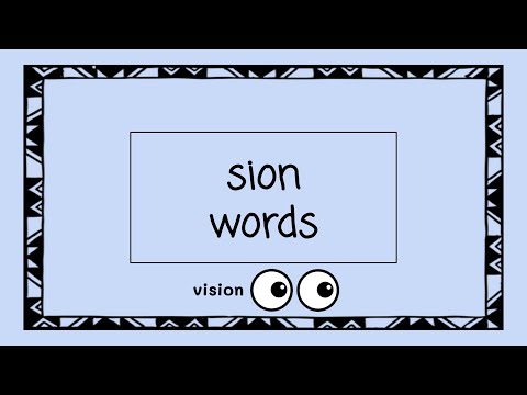 sion Words - 4 Minute Phonics