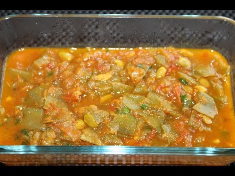 Chikkudikaya Tomato Curry (Indian Broad Beans & Tomato Curry)