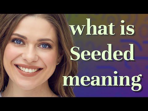 Seeded | meaning of Seeded