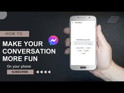 How to Add Word Effects on Messenger Group Chat