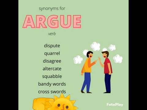 Synonyms for Argue #shortvideo #english #learn #practice