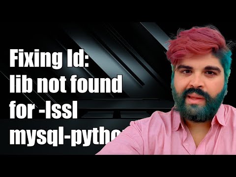 Fixing "ld: library not found for -lssl" Error When Installing mysql-python with pip