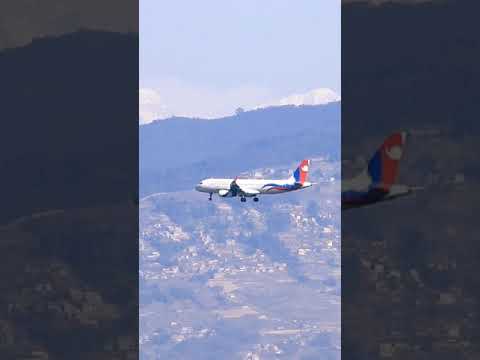 #shorts Beautiful Mountains View While Landing at Kathmandu Airport Nepal π³π΅ #NepalAirline