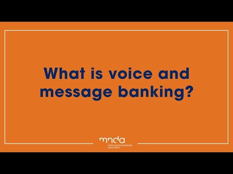 What is voice and message banking?