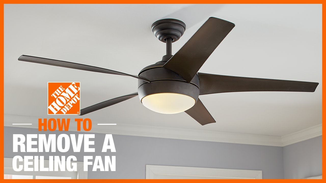 How to Remove a Ceiling Fan | The Home Depot