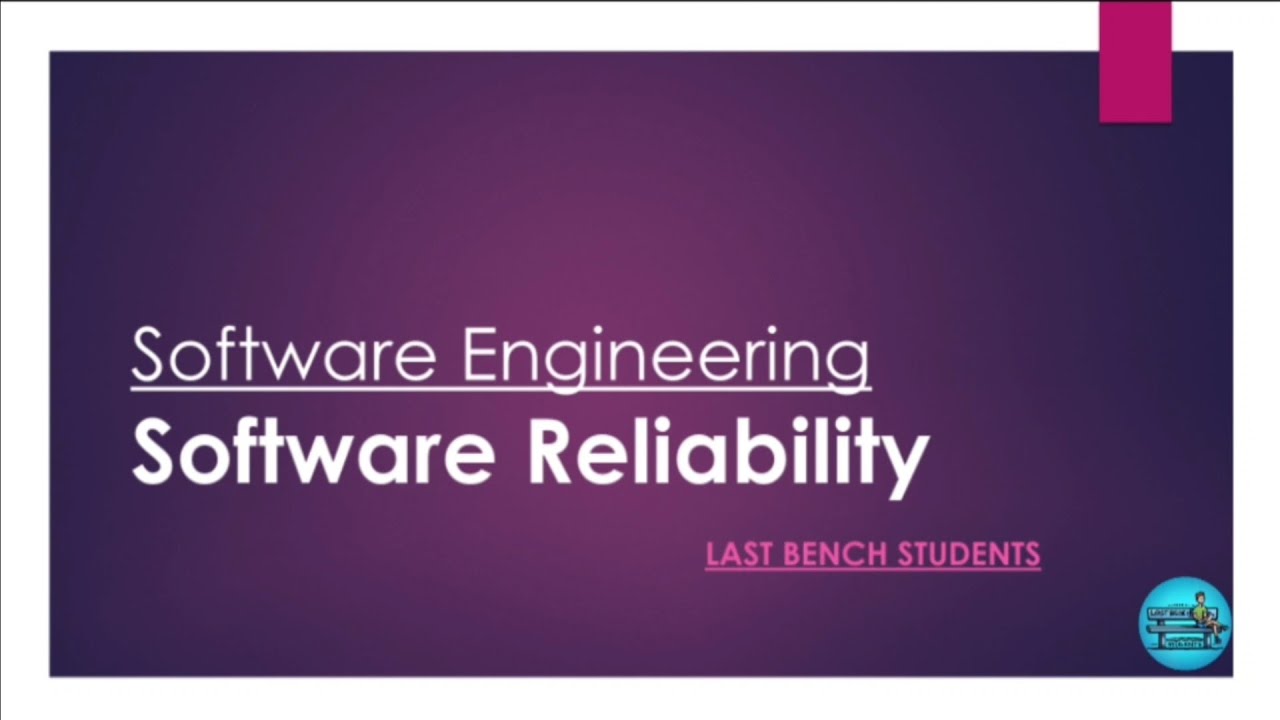 Software Reliability | More useful content in description👇| @LastBenchStudents3 #video #education 