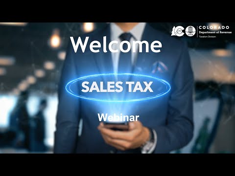 Sales Tax Webinar Recording