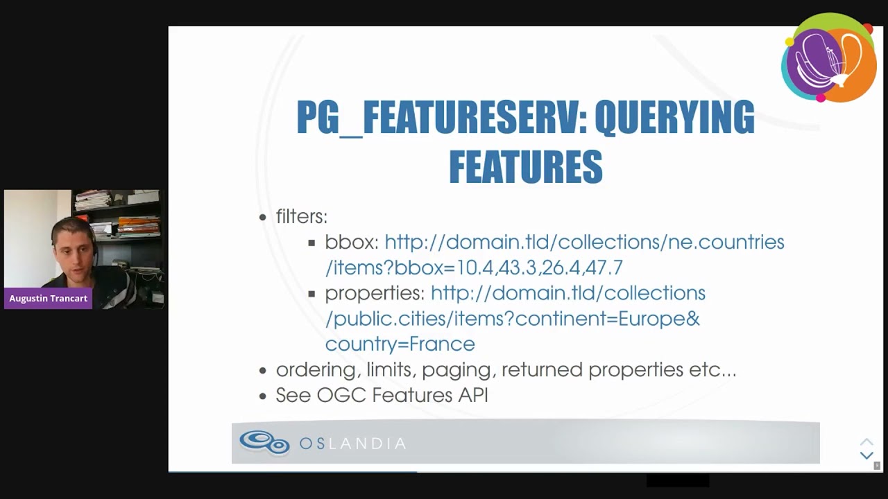 FOSS4G - Building a cartographic web application with pg_tileserv and pg_featureserv