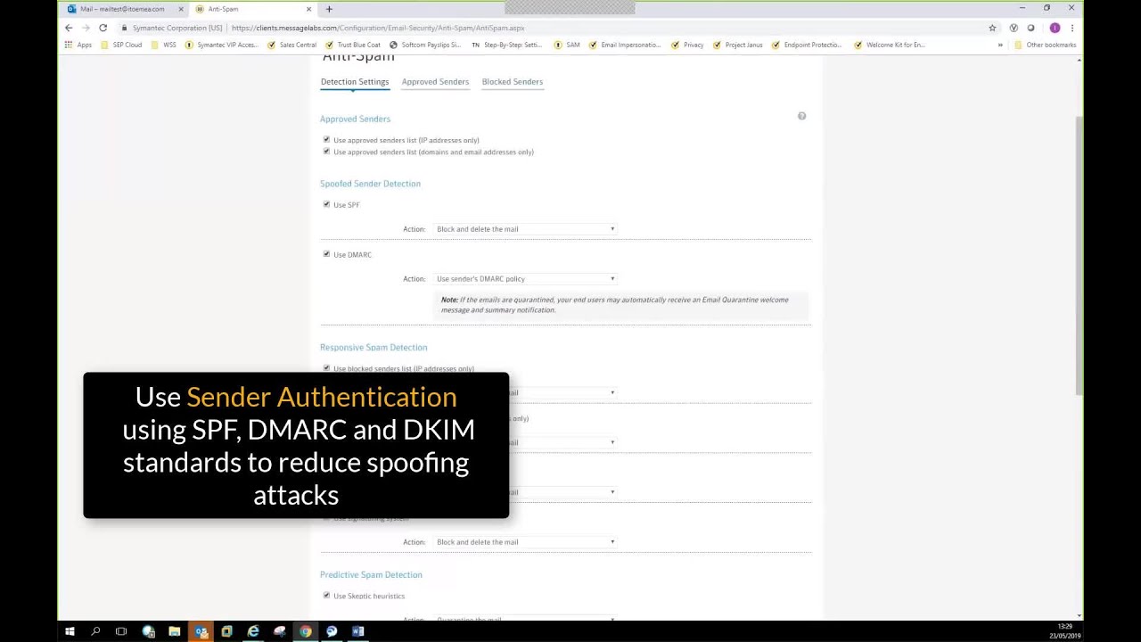 Quick tips on Symantec Email Security with Isolation