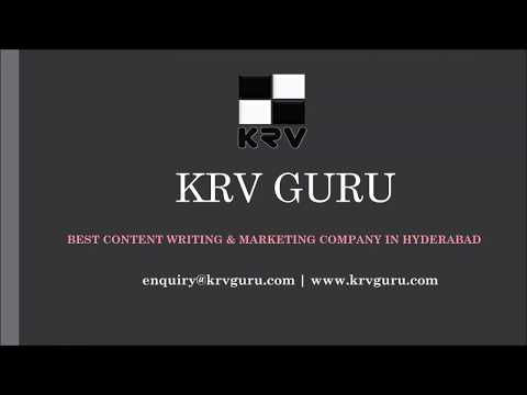 Krvguru | Best Content Writing & Marketing Services In Hyderabad