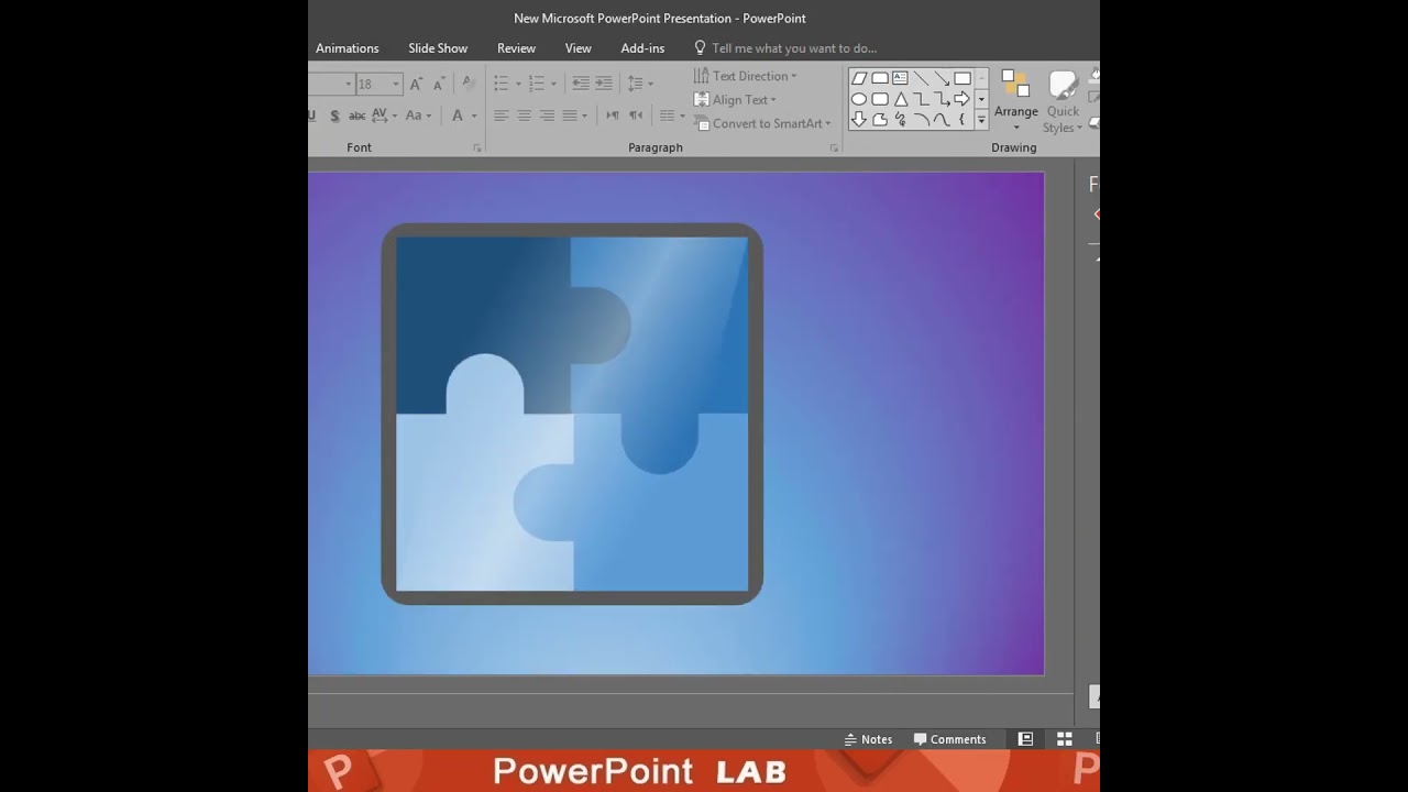 Puzzle Infographic Chart Design on PowerPoint #powerpointtutorial #powerpoint