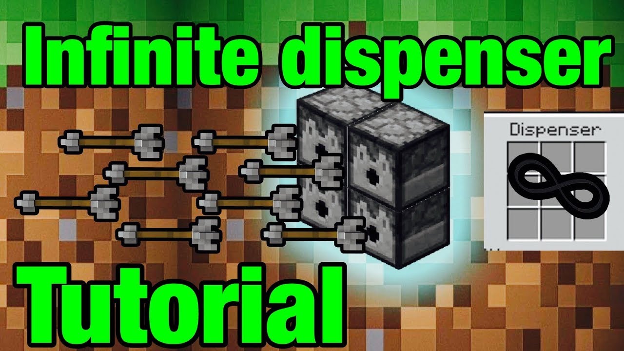 How to make an infinite dispenser in Minecraft pe / mcpe