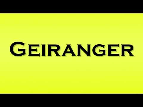 Pronunciation of Geiranger