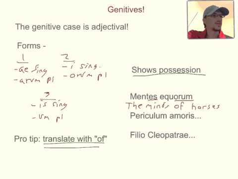 adjectival modification - adjectives and genitives