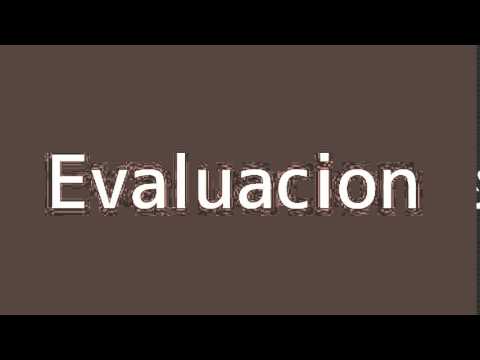 How to say Assessment in Spanish