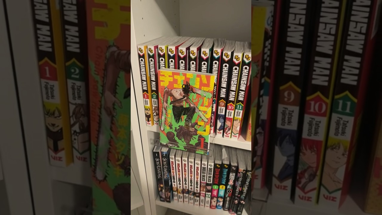 you need these manga display shelves!! #manga #mangacollection #animecommunity