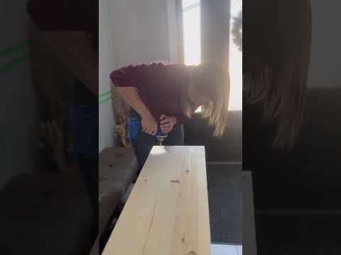 DIY Wood Console Table
