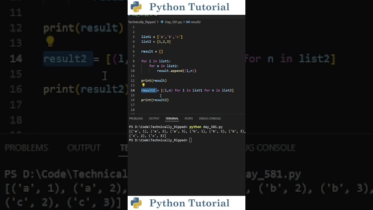 Turn Nested Loops Into One-Liners in Python | Python Tutorial