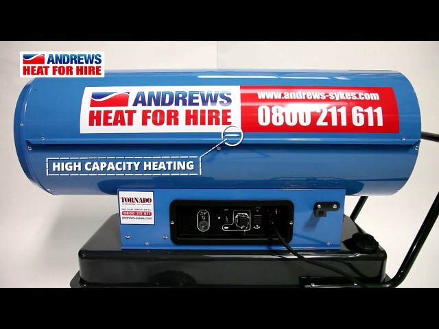 Tornado direct fired portable oil heater