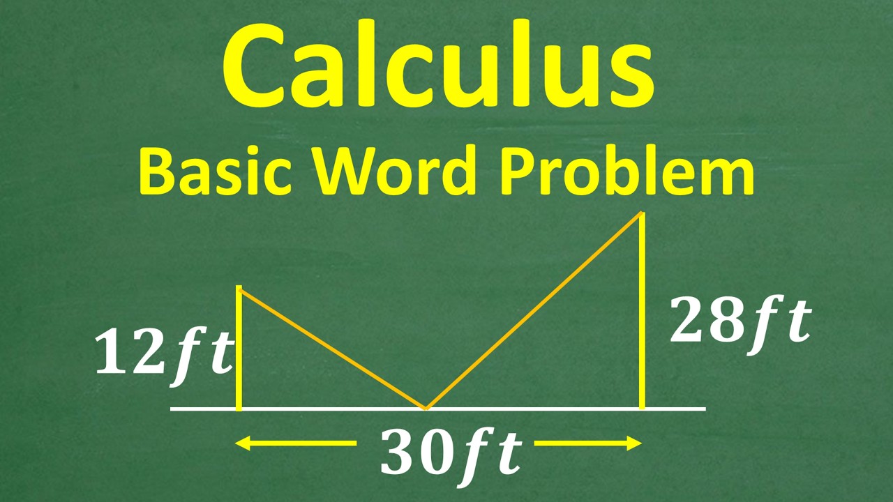 Basic Calculus Word Problem Explained Step-by-Step