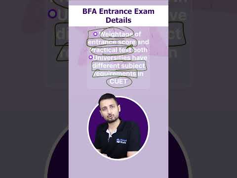 BFA Entrance Details in 1 minute!βοΈ#shorts