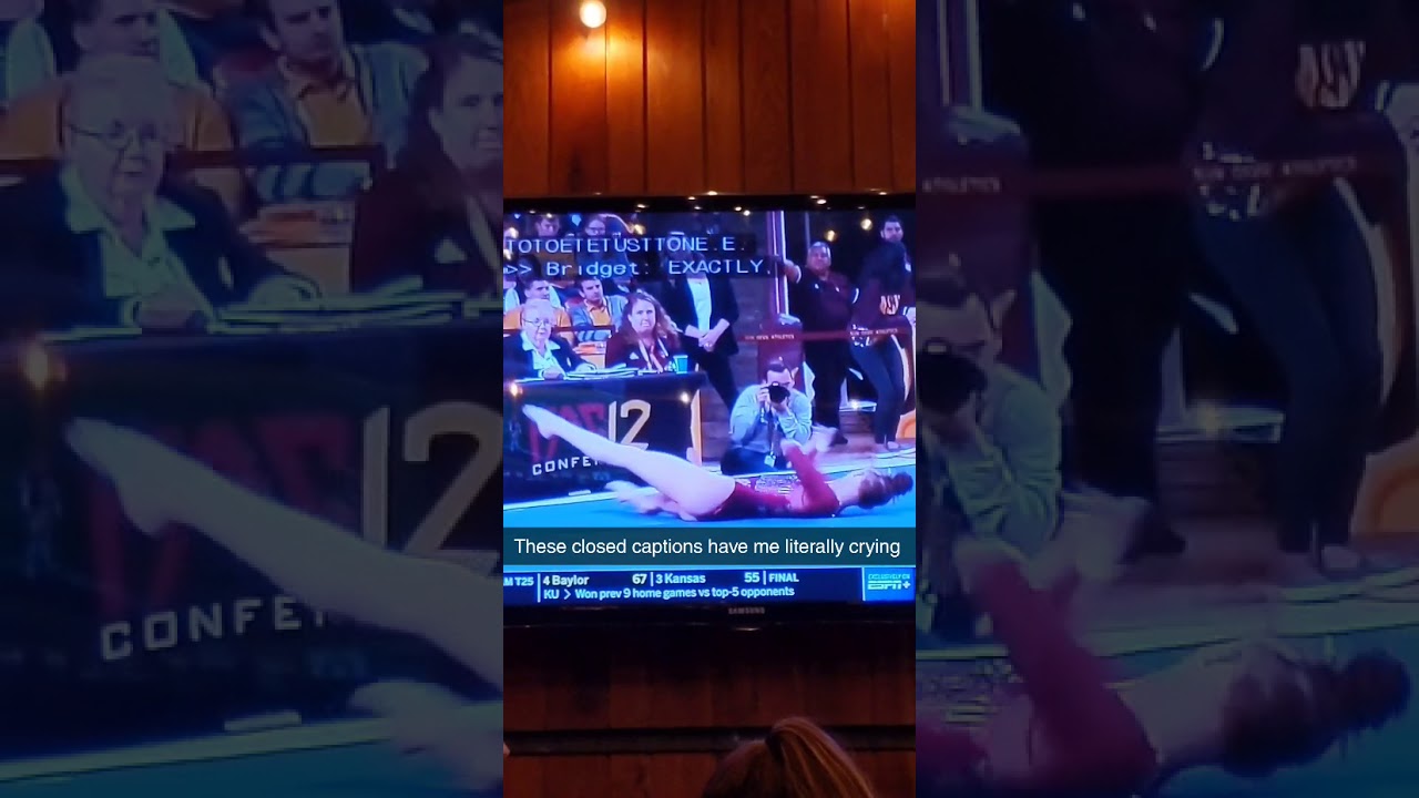 The closed captions guy has gone rogue