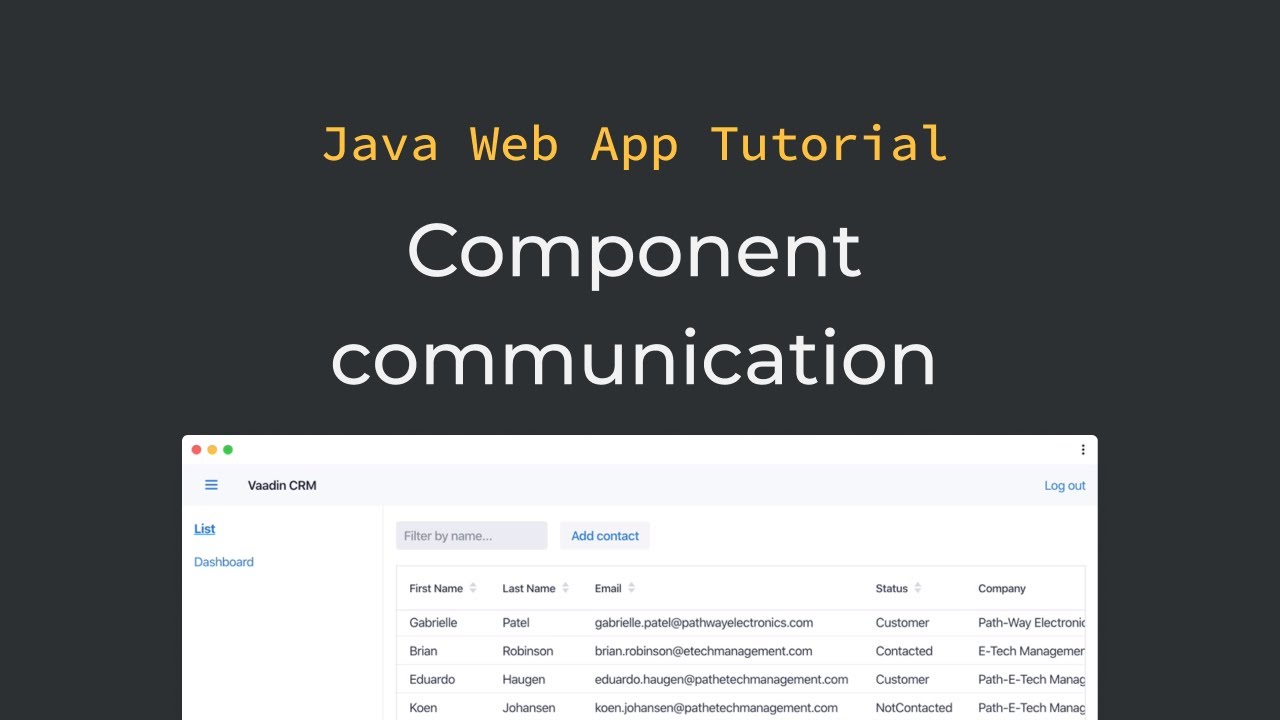 Java tutorial: Communicating between UI components in Vaadin  (part 10)