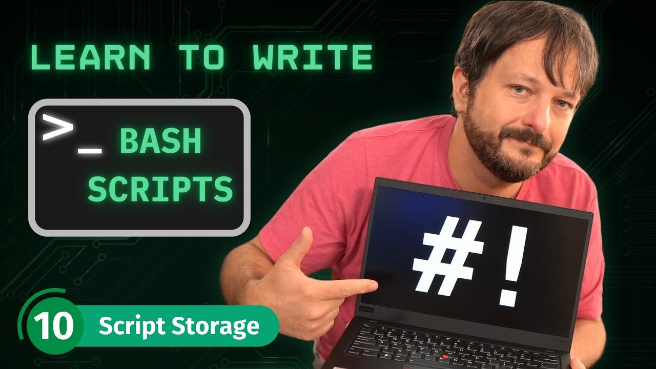 How To Write Bash Scripts In Linux - Complete Guide (Part 10 - Storing Scripts)