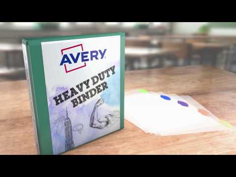 Back to School Supplies Featuring Avery Binders & Dividers