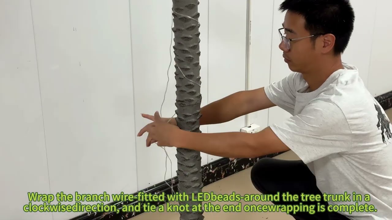 Artificial Pre-Lit Palm Tree Installation Video