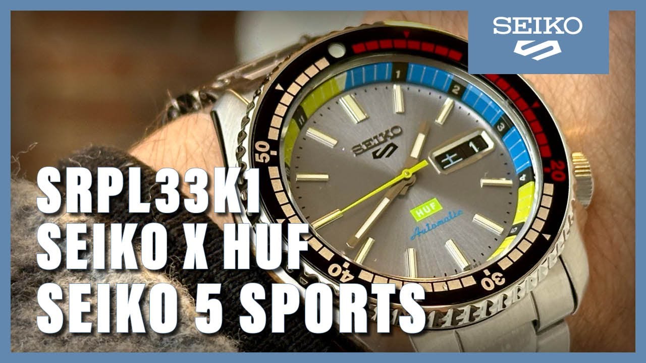 Unboxing The New Seiko 5 Sports x HUF SRPL33K1