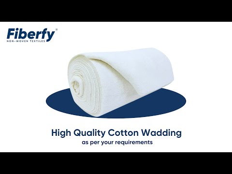 COTTON WADDING - FIBERFY High Quality 100 % Natural Cotton Wadding for ...