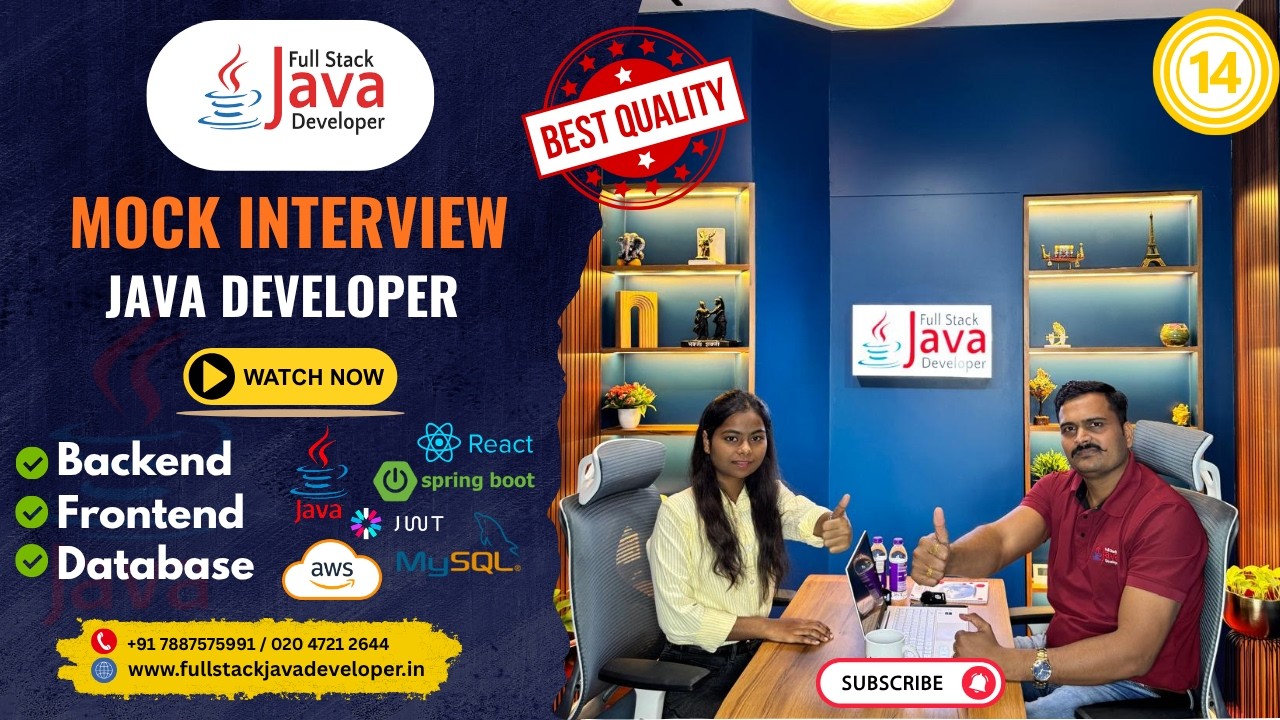 Java Developer Interview | Fresher |  By Mr. Kiran Jadhav
