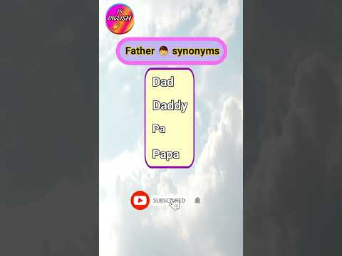 Father π¨ synonyms in English #learnenglish