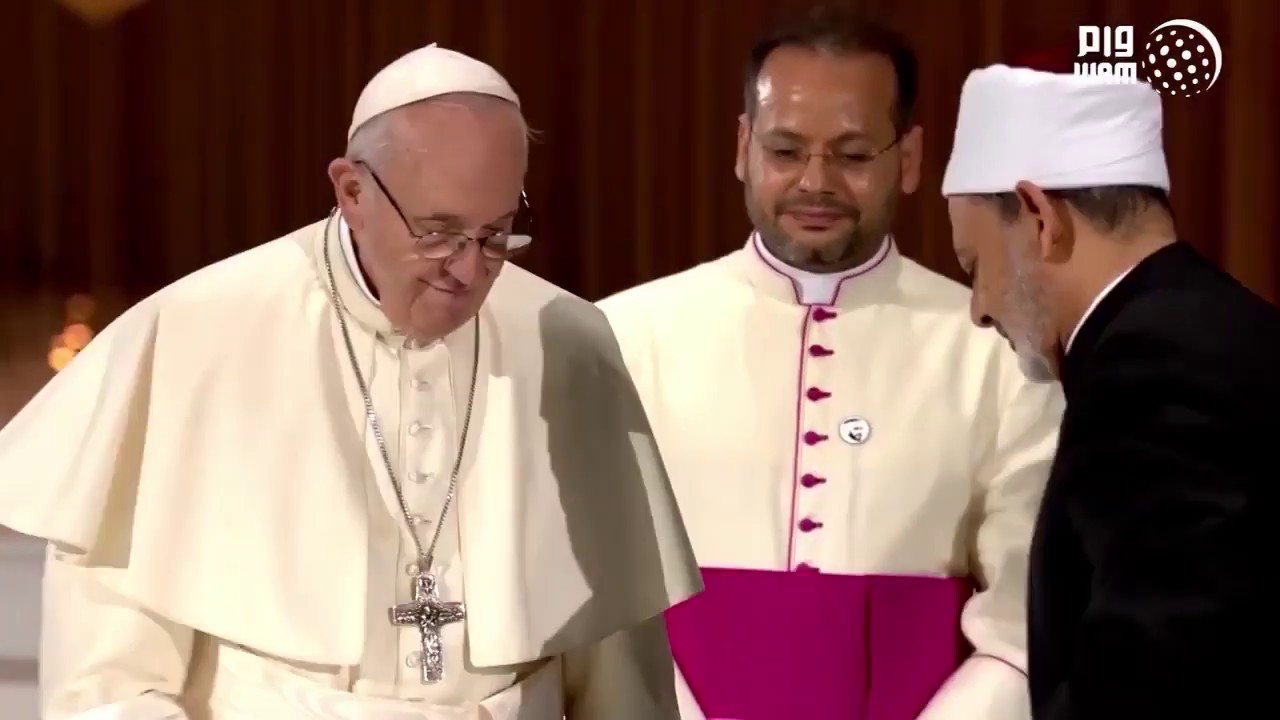 Video: Pope Francis, Grand Imam of Al Azhar sign 'Human Fraternity ...