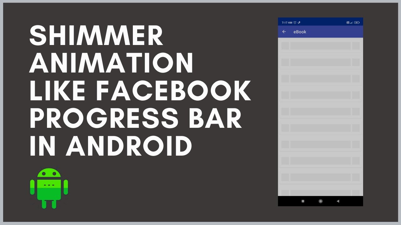 Android content placeholder animation - Shimmer effect android studio