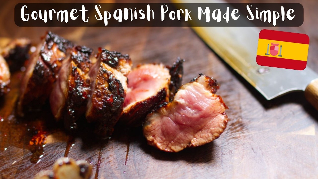 Gourmet Spanish Pork Made Simple | Marinated Presa Ibérica with walnuts